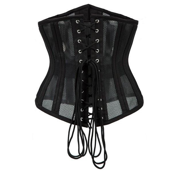Wholesale Double Steel Boned Breathable 26 Waist Training Mesh Corset ...